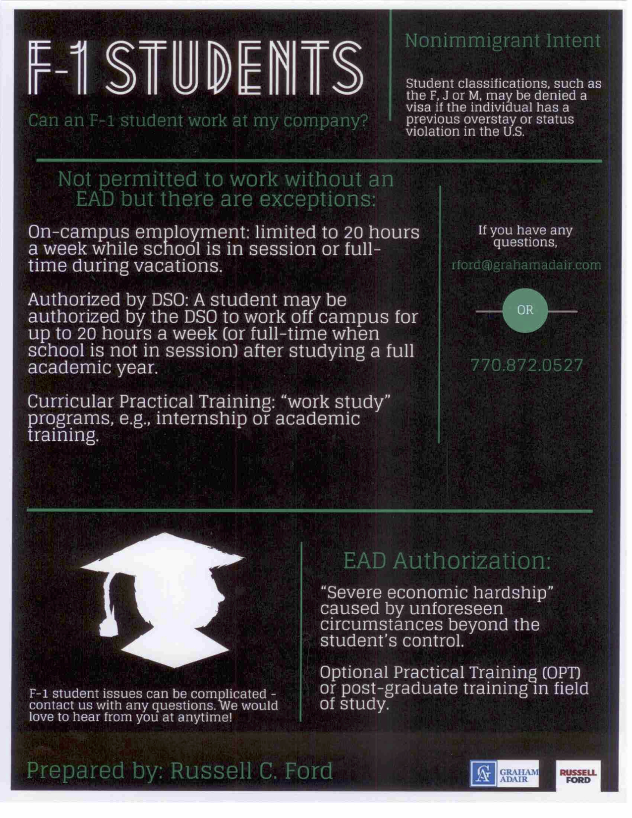 F-1 Student Hiring Infographic - FordMurray Law